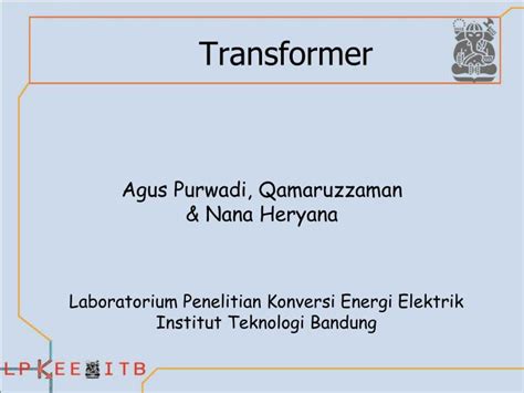 PPT Transformer PowerPoint Presentation Free Download ID 999668