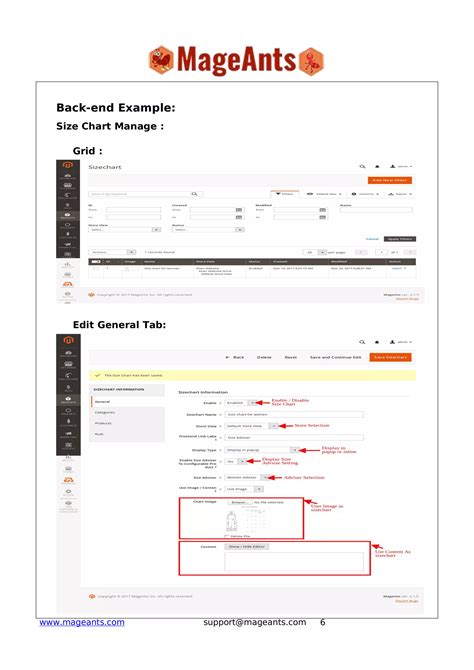 Size Chart For Magento 2 Pdf