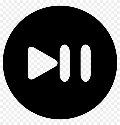 Pause Play Button Comments Quote Icon White Png Transparent Png