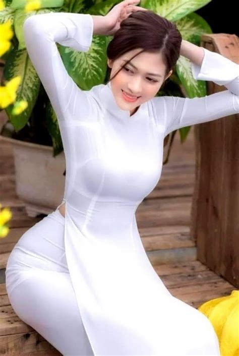 Thiếu Nữ áo Dài Trắng Áo Dài Phụ Nữ Glamour