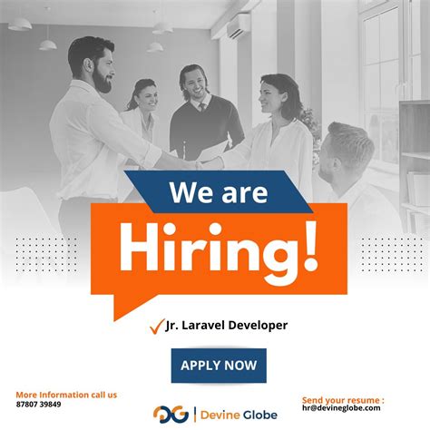 Laraveldeveloper Hiring Careergrowth Devine Globe Technologies