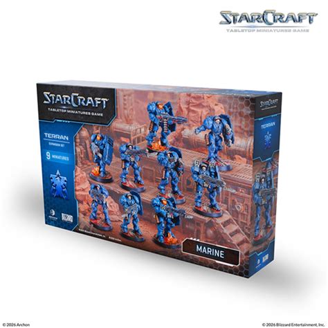 Starcraft Tabletop Miniatures Game Terran Marine Achscmg0012 Saga