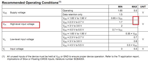 SN LVC G Question About Spec Maximum VIH Logic Forum Logic TI E E Support Forums
