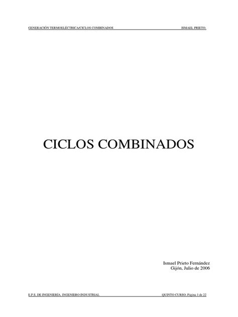 04 Gt14 Centrales Termicas De Ciclo Combinado Pdf