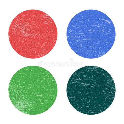 Abstract Circular Shape Design With Grungy Effect Stock Vector Illustration Of Symbol Space