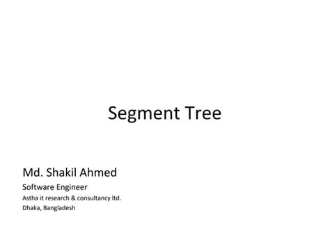 segment tree ppt computing technology and computing