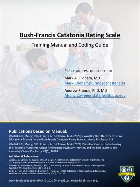 Bush Francis Catatonia Scale Manual Pdf Human Diseases And Disorders Causes Of Death