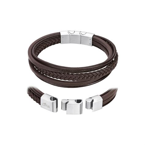 Achat Bracelet Lotus Urban Man En Acier Et Cuir