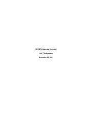 Cs Unit Assignment Docx Cs Operating Systems Unit