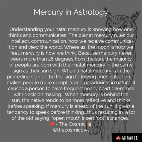 Mercury In Astrology Artofit