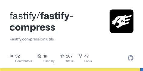 GitHub Fastify Fastify Compress Fastify Compression Utils
