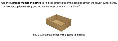 Solved Use The Lagrange Multiplier Method To Find The Chegg