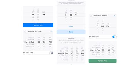 IOS Datepicker Figma Template UXCrush