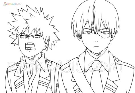 My Hero Academia Coloring Pages Todoroki