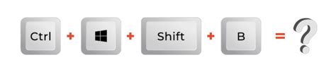 What Does Ctrlwinshiftb Shortcut Press Do In Windows