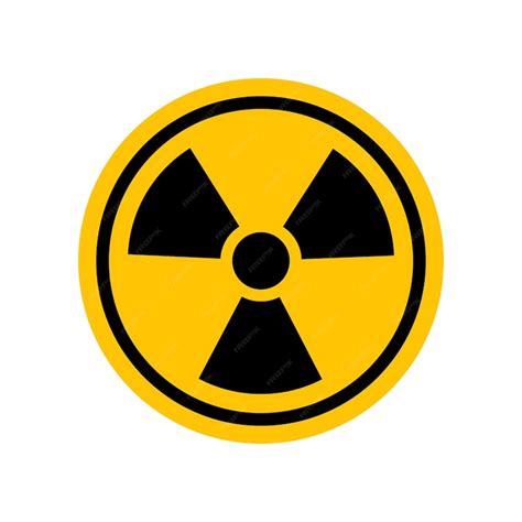 Premium Vector Ionizing Radiation Sign Black Danger Icon On Yellow