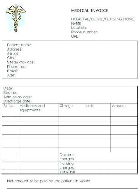 Locum Doctor Invoice Template Cards Design Templates