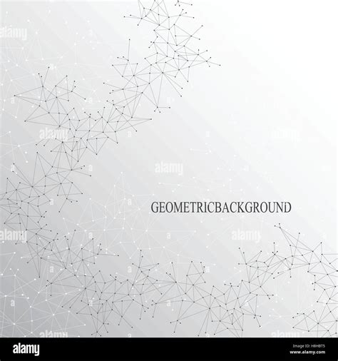 Futuristic Technology Background Molecule And Communication Connected Lines With Dots Vector