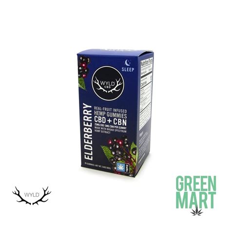 Wyld Elderberry Hemp Cbdcbn Gummies Green Mart Beaverton