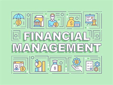 Premium Vector Financial Management Word Concepts Green Banner