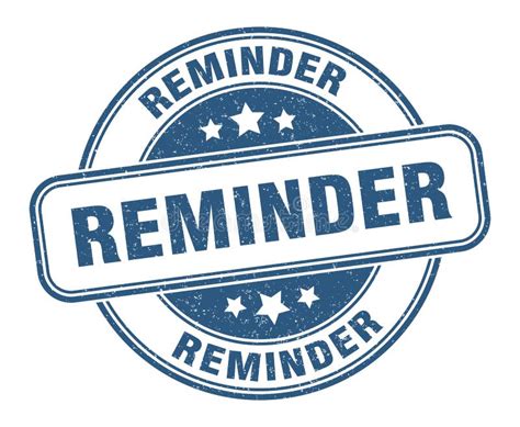 Reminder Stamp Stock Illustrations 4431 Reminder Stamp Stock