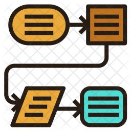 Flowchart Icon Of Colored Outline Style Available In Svg Png Eps Ai Icon Fonts