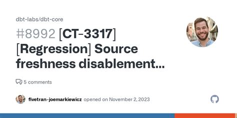 Ct 3317 Regression Source Freshness Disablement No Longer Works As Expected · Issue 8992