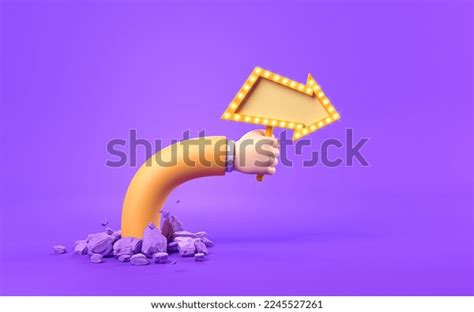 3d 렌더링 우스꽝스러운 만화 캐릭터 손 스톡 일러스트 2245527261 Shutterstock