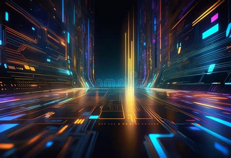 The Dynamic Interface Of Future Tech Innovation Stock Illustration Illustration Of Design