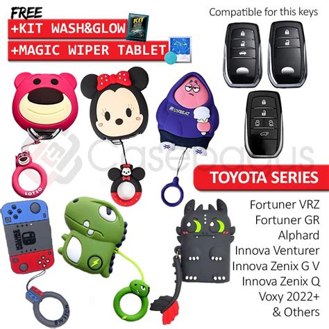 Jual All New Toyota Voxy 2022 2023 2024 Cute Dino Case Kunci Mobil