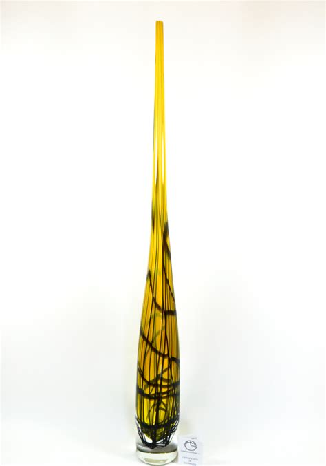 Venetian Blown Glass Flute Vase Made Murano Glass Made Murano Glass