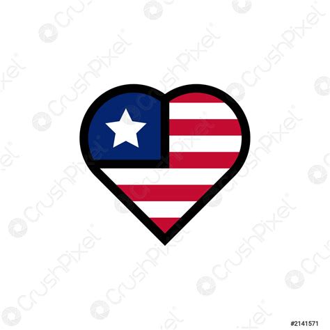 Vierde Van Juli Usa Vlag In Hartvorm Met Textuur Vector Stock Vector