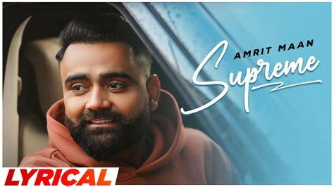 Supreme Lyrical Amrit Maan Xpensive Latest Punjabi Song 2023