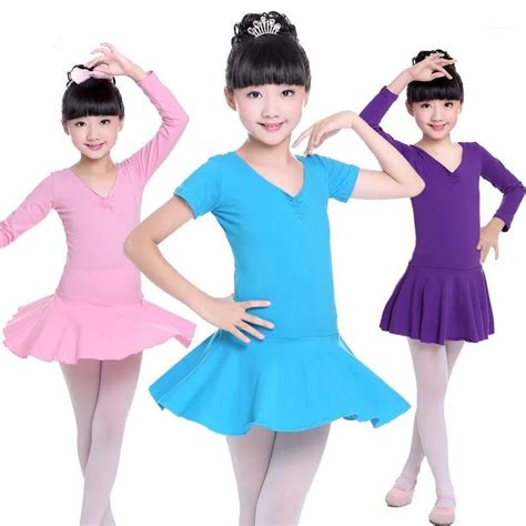 ₩17 723에서 어린이 발레리나 블루 발레 드레스 레오타드 체조 여자 아이들을위한 Tutu 아이 댄스 의상 춤 의류 댄서 착용