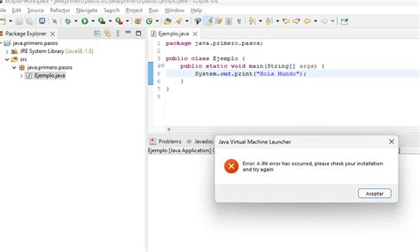 Error A JNI Error Has Ocurred Please Chek Your Installation And Try Again Java JRE Y JDK