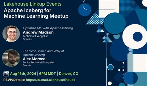 Alex Merced On Linkedin Machine Learning Apache Iceberg Denver