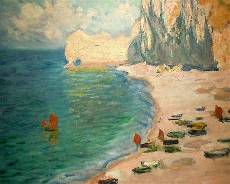 Claude Monet Etretat The Beach And The Falaise D Amont With Images