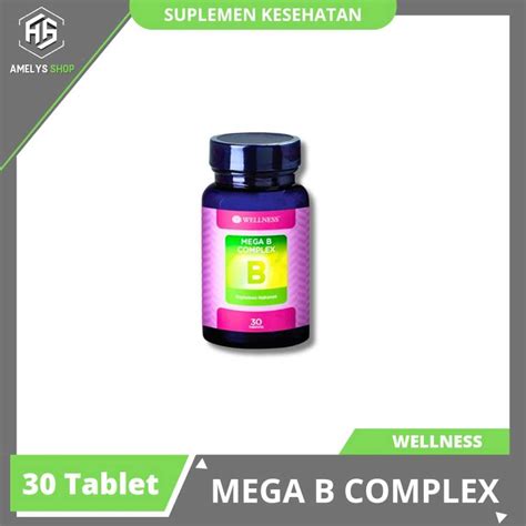 Jual Wellness Mega B Complex Isi 30 Tablets Shopee Indonesia