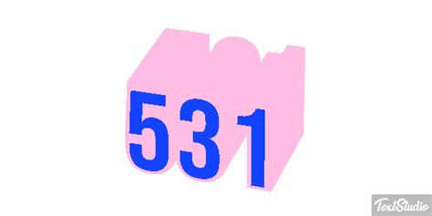 531 Number Animated  Logo Designs