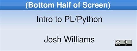 Plpython Ppt