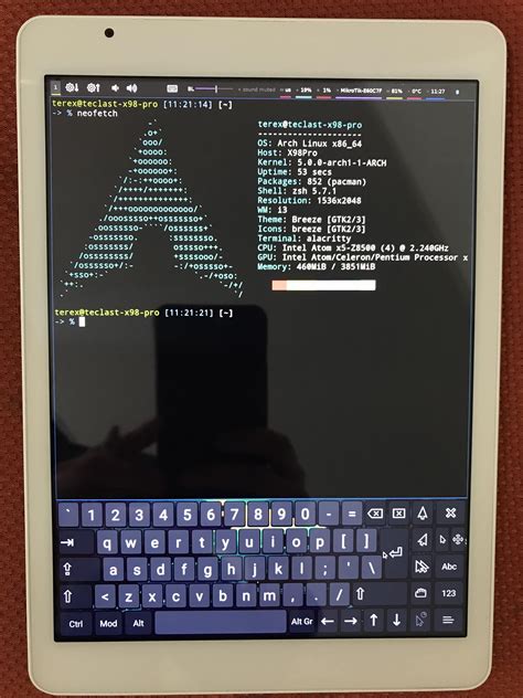 Linux Tablet Ready Successfully Installed Arch On Teclast X Pro R Linux