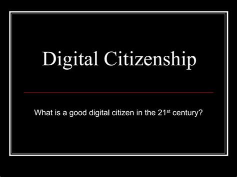 Digital Citizenship Netiquette And Fair Use Ppt