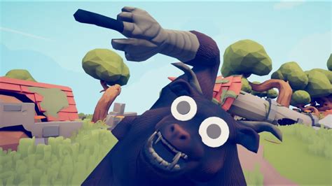 Rude Minotaur Vs Units Totally Accurate Battle Simulator Tabs Youtube