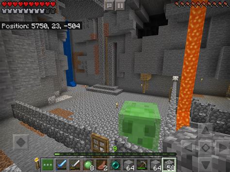 Finally Got A Slime Spawner Created By Accident While Making Areas Along A Deep Cavern Minecraft