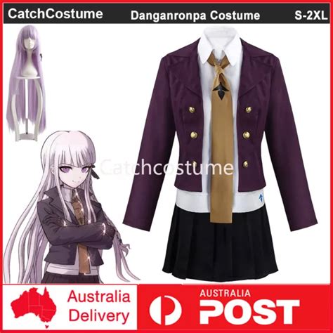 Danganronpa Trigger Happy Havoc Kyoko Kirigiri Cosplay Costume Wig