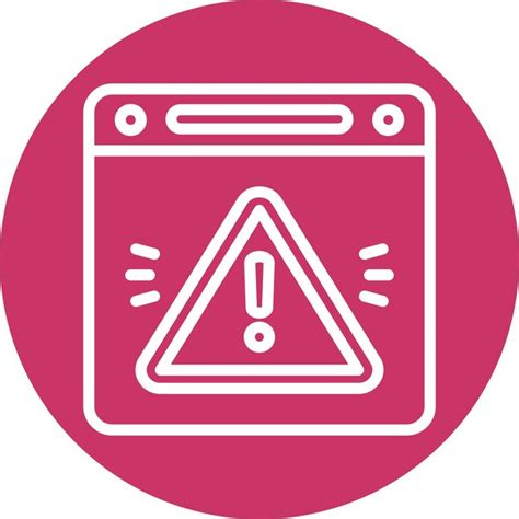 Premium Vector Browser Alert Icon Style