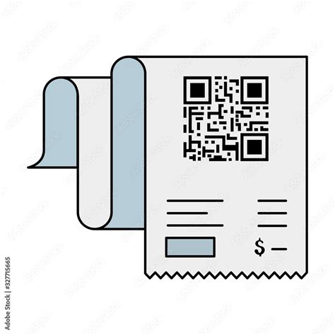 Qr Code Receipt Paper Design Of Technology Scan Information Business Price Communication Barcode