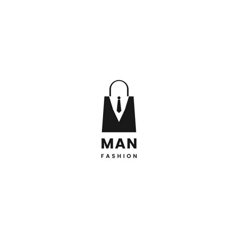 Man Fashion Logo Design Concept Vector Vector Art At Vecteezy