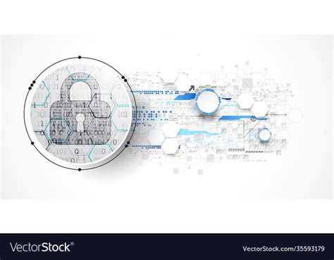 Protection Mechanism System Privacy Gdpr Vector Image