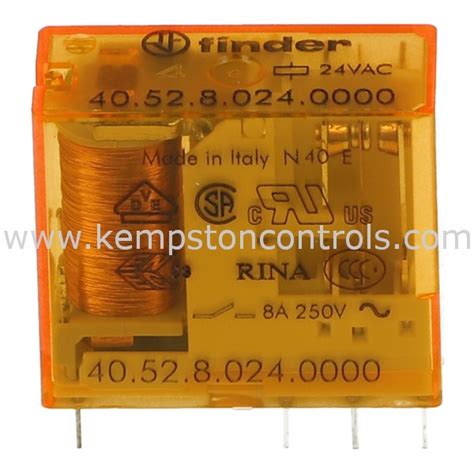 Finder 40 52 8 024 0000 FINDER GENERAL PURPOSE PCB RELAY 40 SERIES